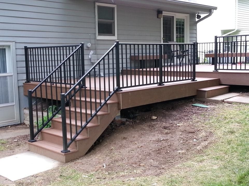 Stainless Cable Metal Stairs Balustrade Balcony Railing Aluminium Fence