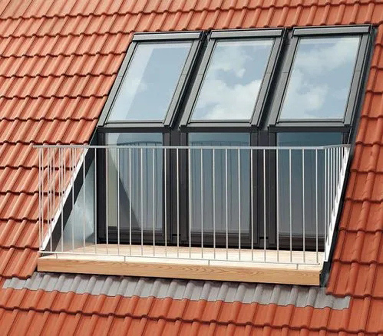 Sky View Waterproof Aluminium Frame Windows Double Glass Roof Skylight ...